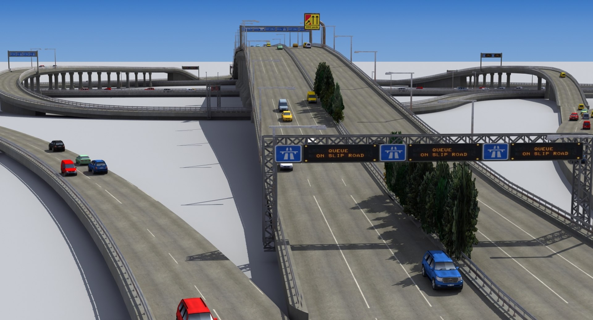 3d Model Freeway Intersection
