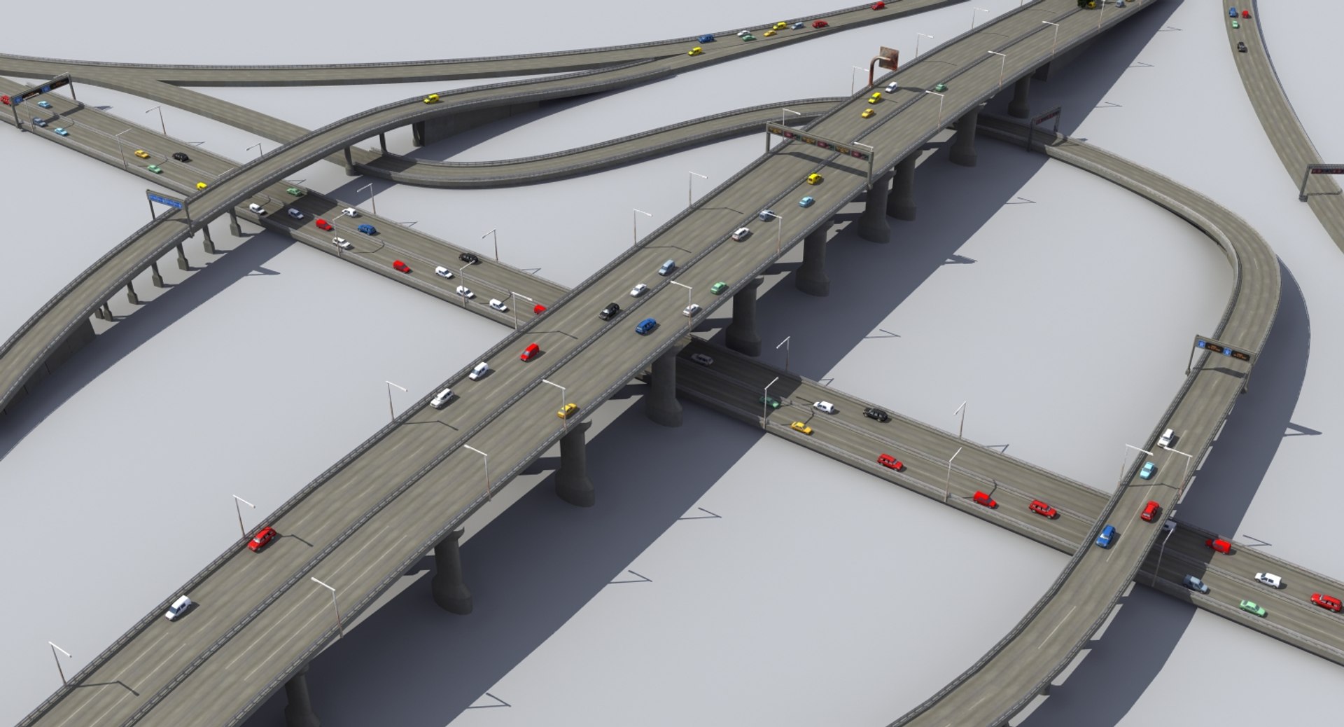 3d Model Freeway Intersection