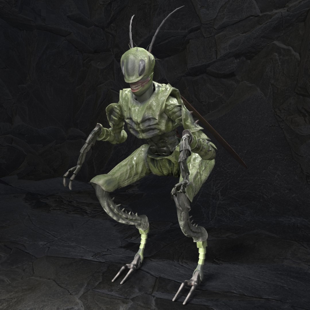Grasshopper Mutant 3D Model - TurboSquid 1629558