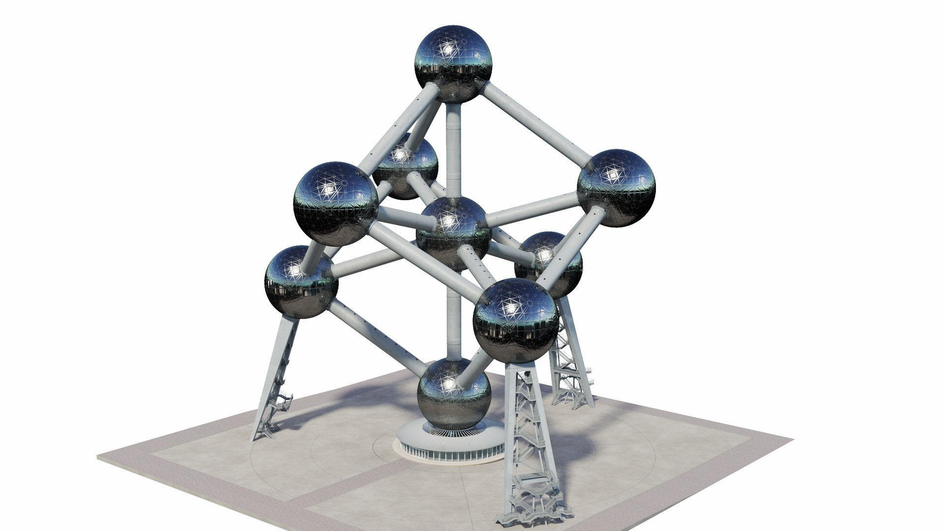 Atomium Building In Brussels 3D Model - TurboSquid 2217157
