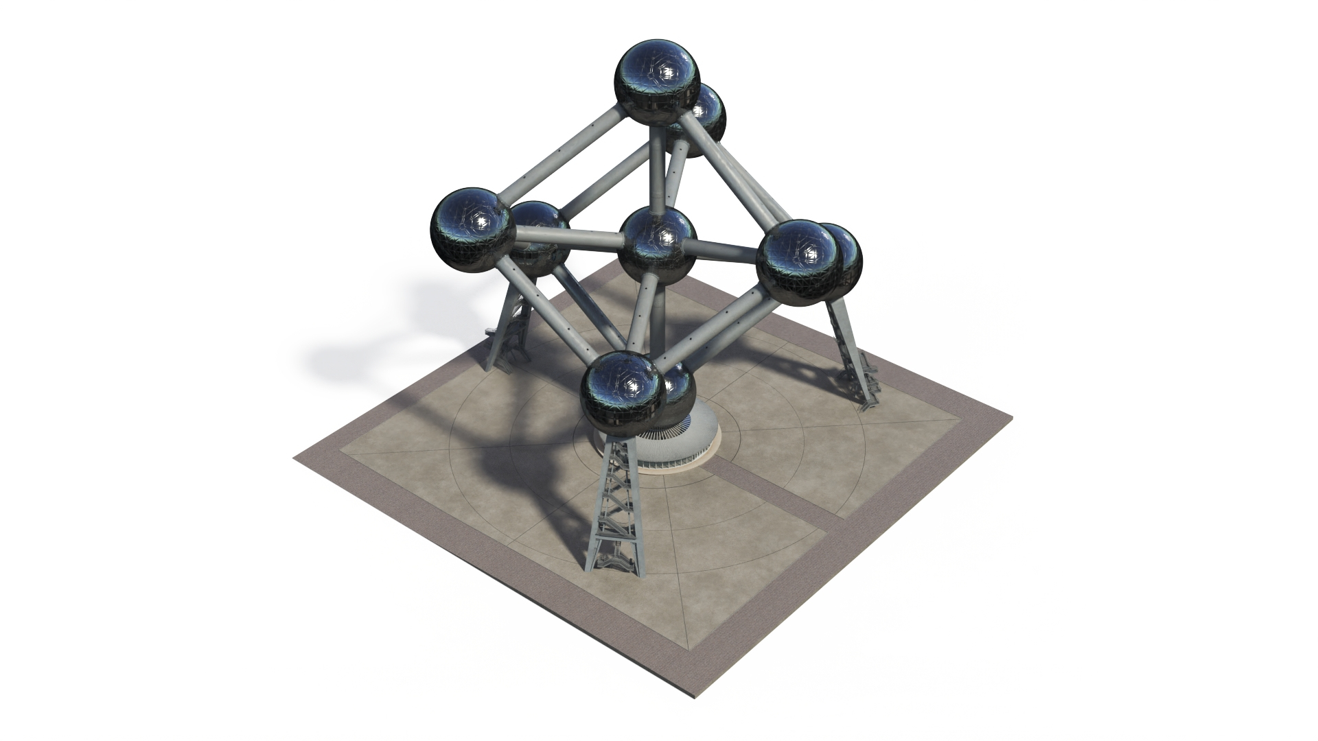Atomium Building In Brussels 3D Model - TurboSquid 2217157