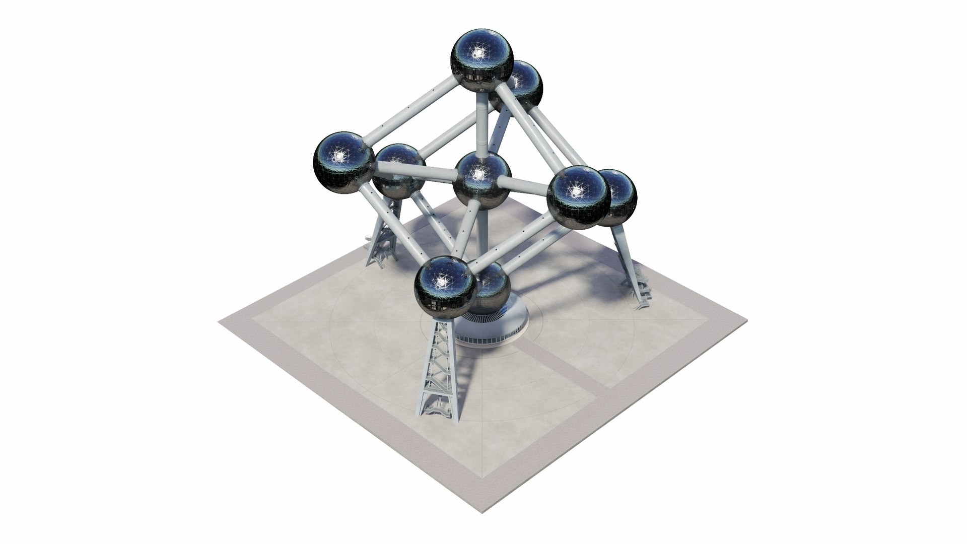 Atomium Building In Brussels 3D Model - TurboSquid 2217157