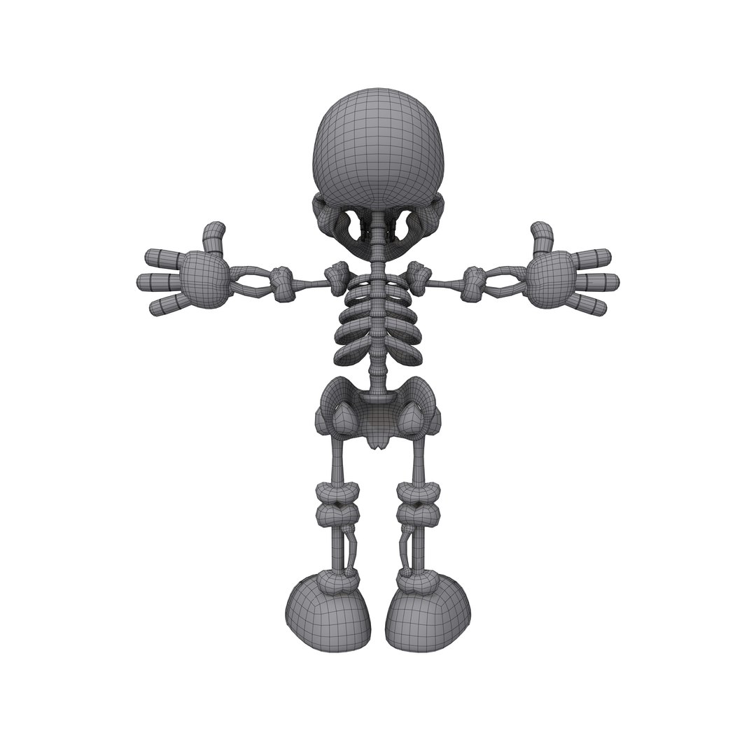 3D Cartoon Skeleton - TurboSquid 1669277