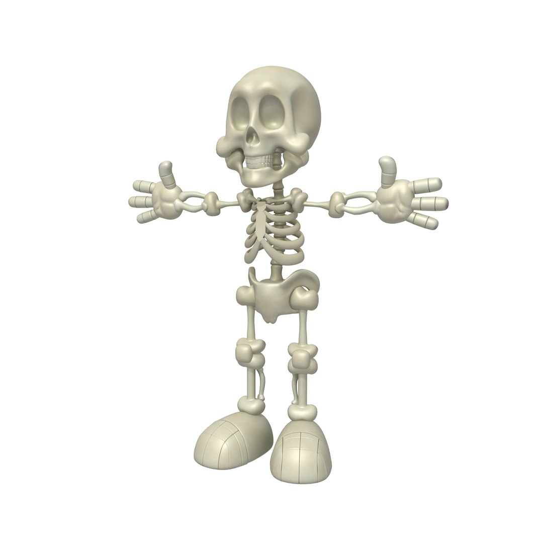 3D Cartoon Skeleton - TurboSquid 1669277
