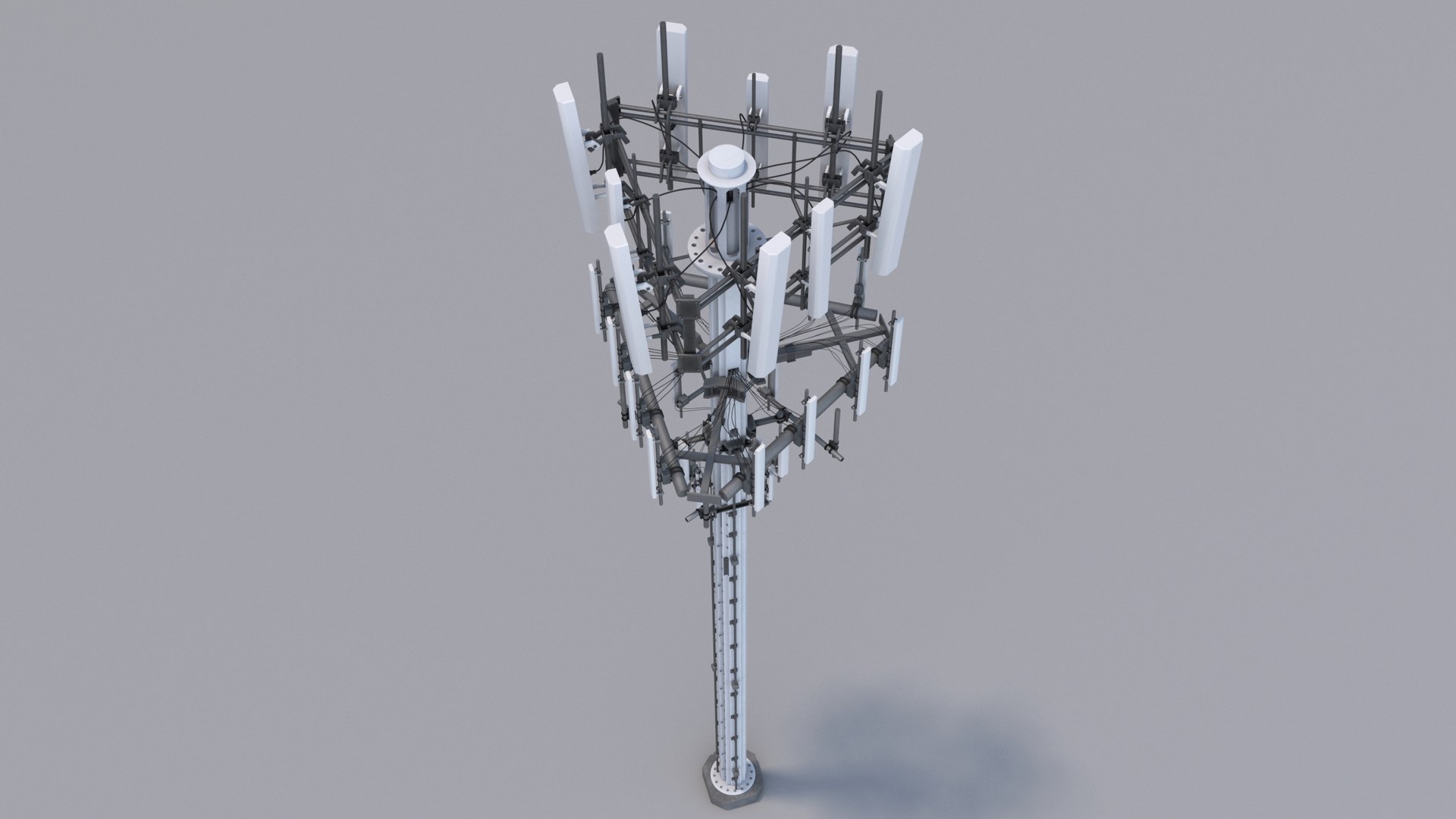 Cellular Tower 3D Model - TurboSquid 1514528