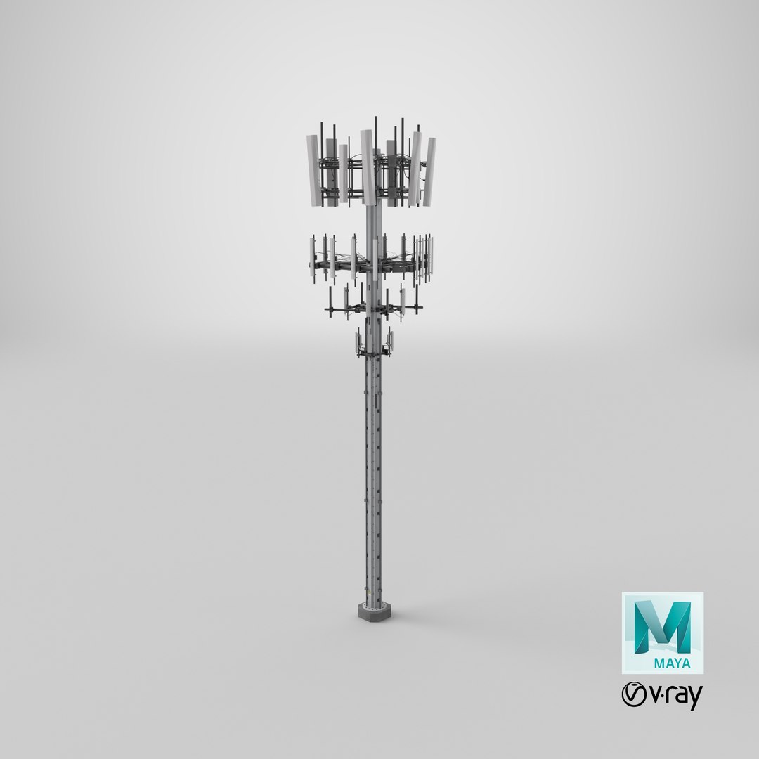 Cellular Tower 3D Model - TurboSquid 1514528