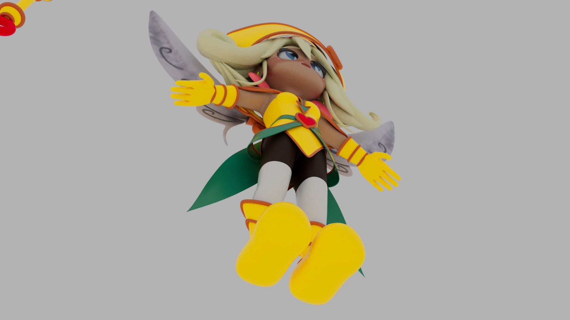 3D Lemon Magician Girl Chibi Yugioh - TurboSquid 2349356