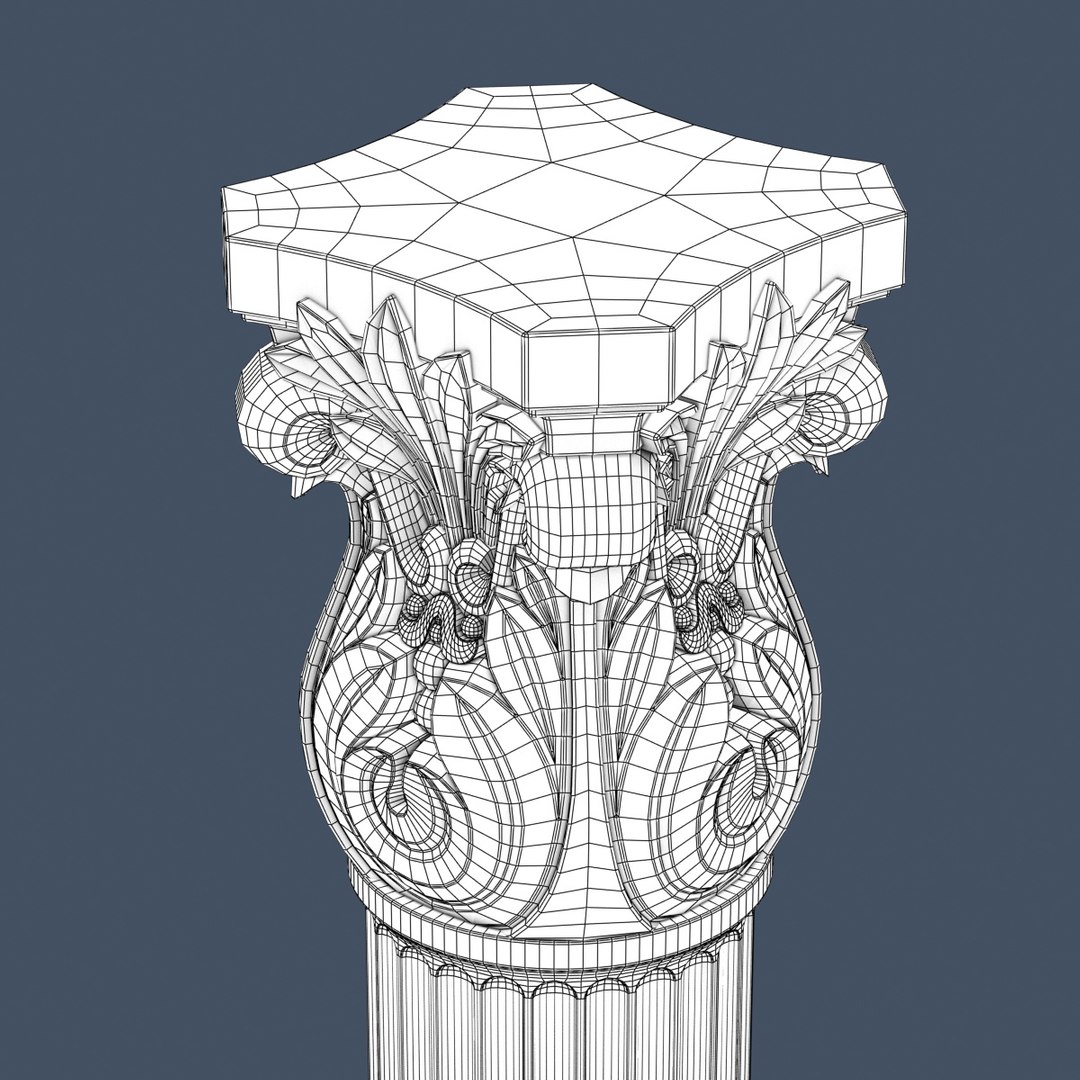 3d Capital Column Model