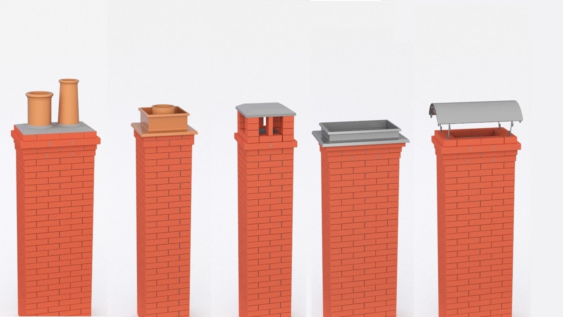 Chimney 10 Set 3D Model - TurboSquid 1527451
