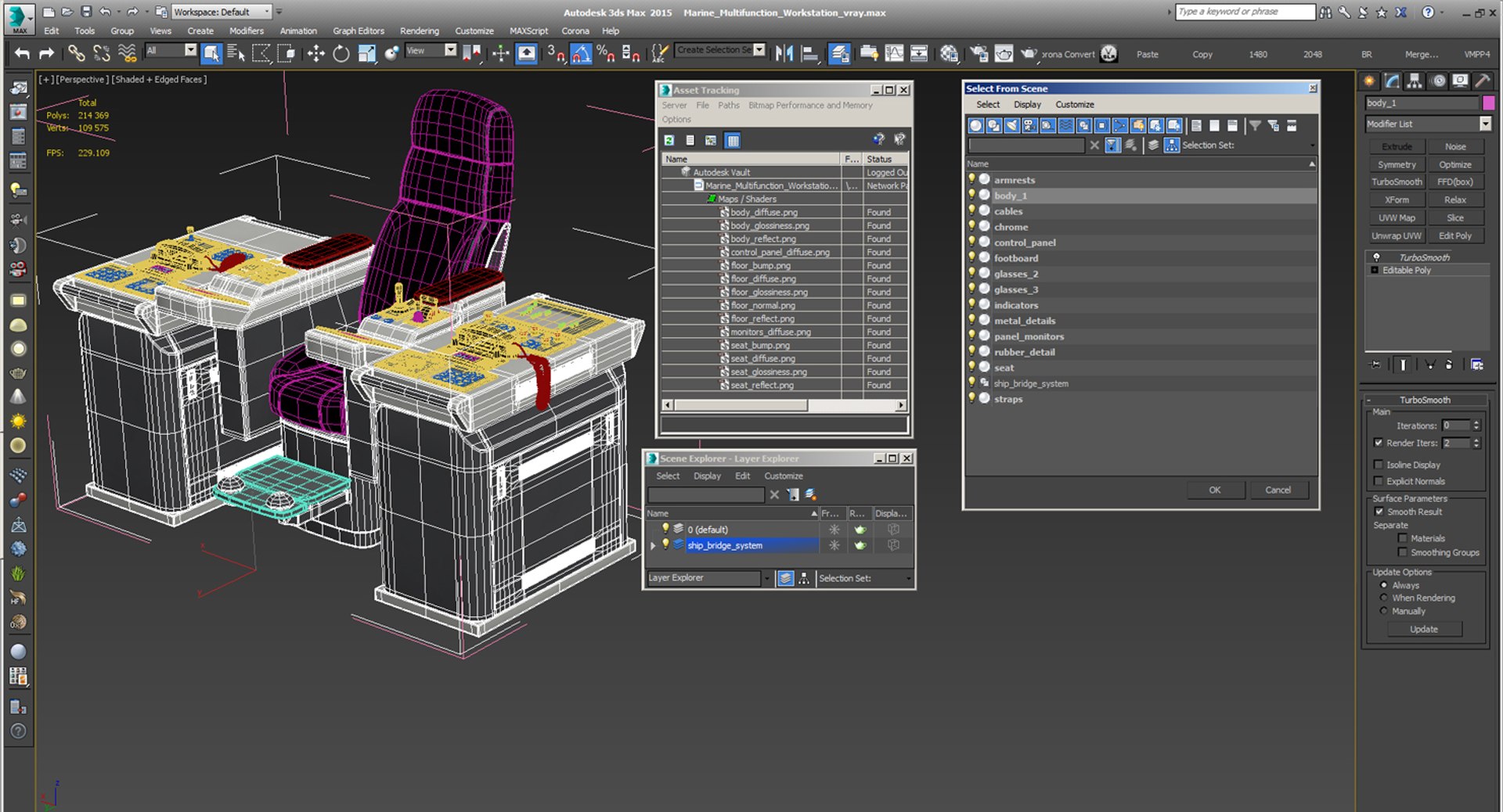 Marine Multifunction Workstation Model - TurboSquid 1333483