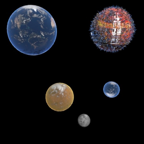 planets earth 3d max