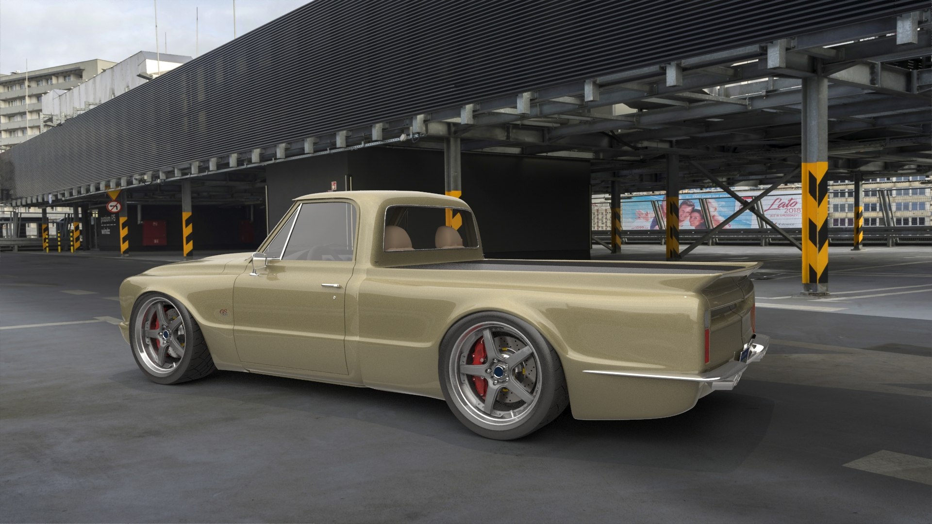 C10 Pickup Cutom Widebody 3D Model - TurboSquid 1991025