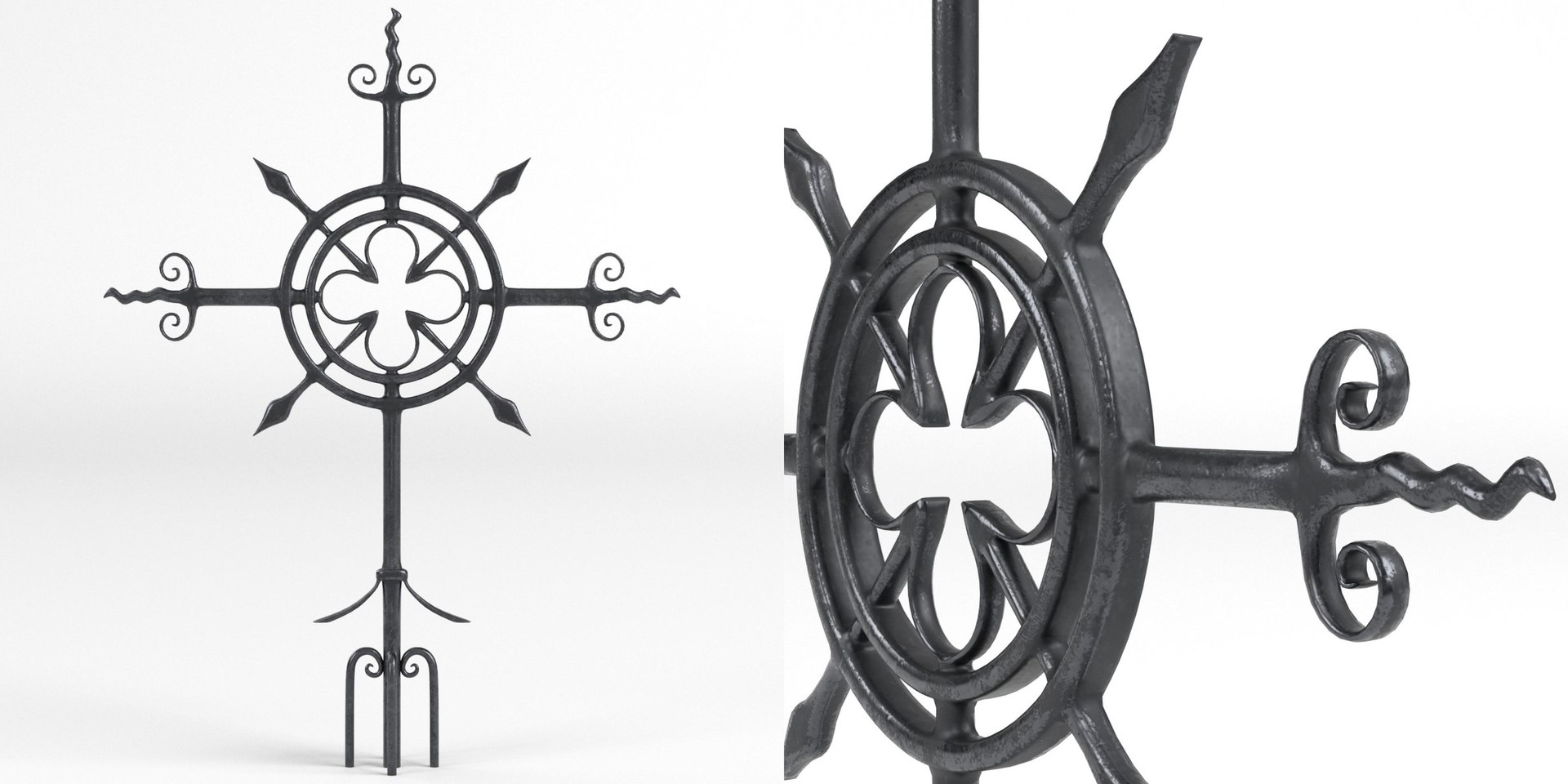 3D model Cast iron Cross - TurboSquid 2077466