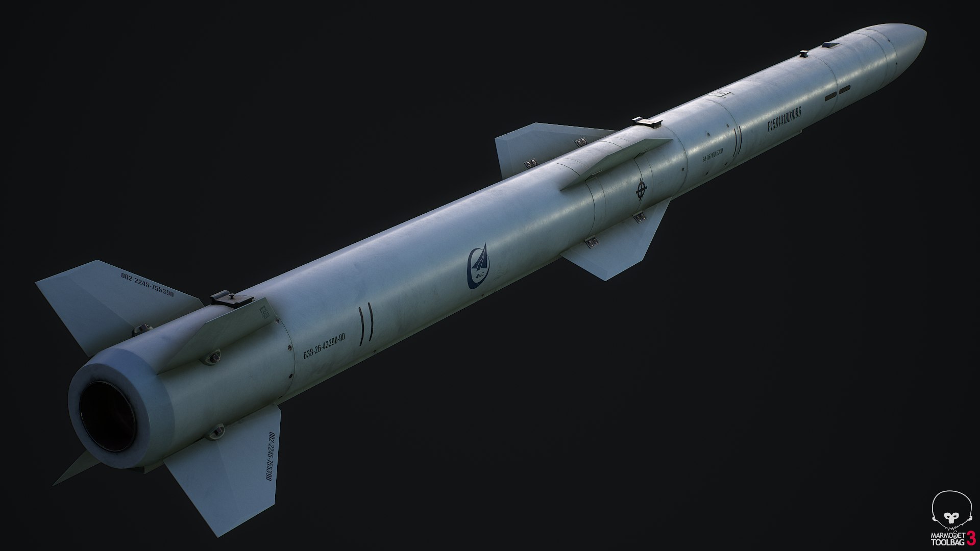 Pl-15 Missile 3D Model - TurboSquid 1393112