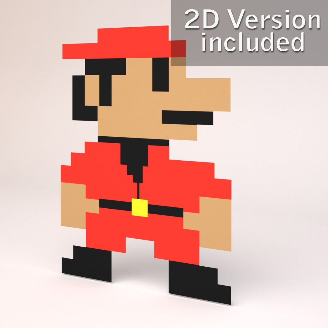 Parody 8-bit Character 3D Model - TurboSquid 1256146