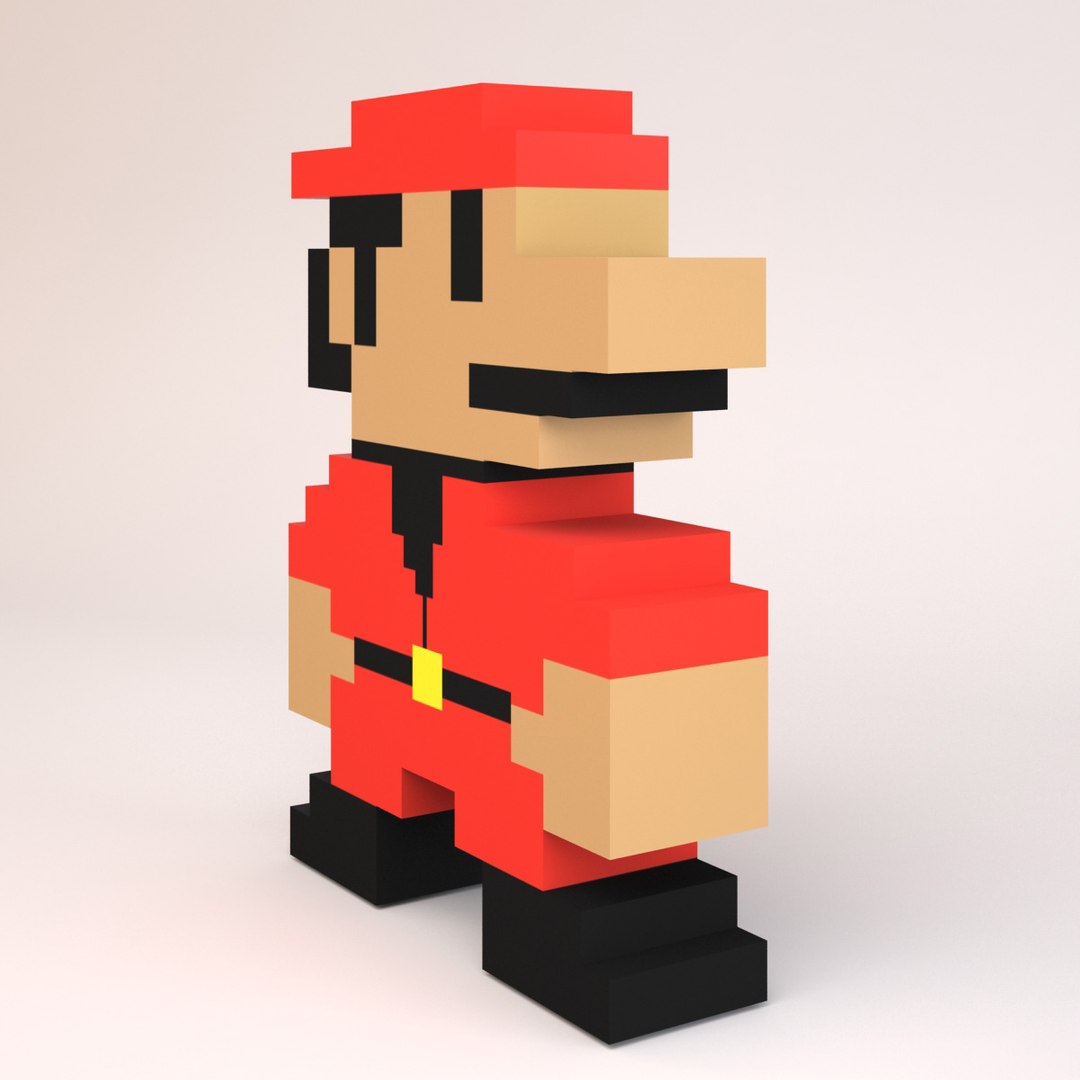 Parody 8-bit Character 3D Model - TurboSquid 1256146