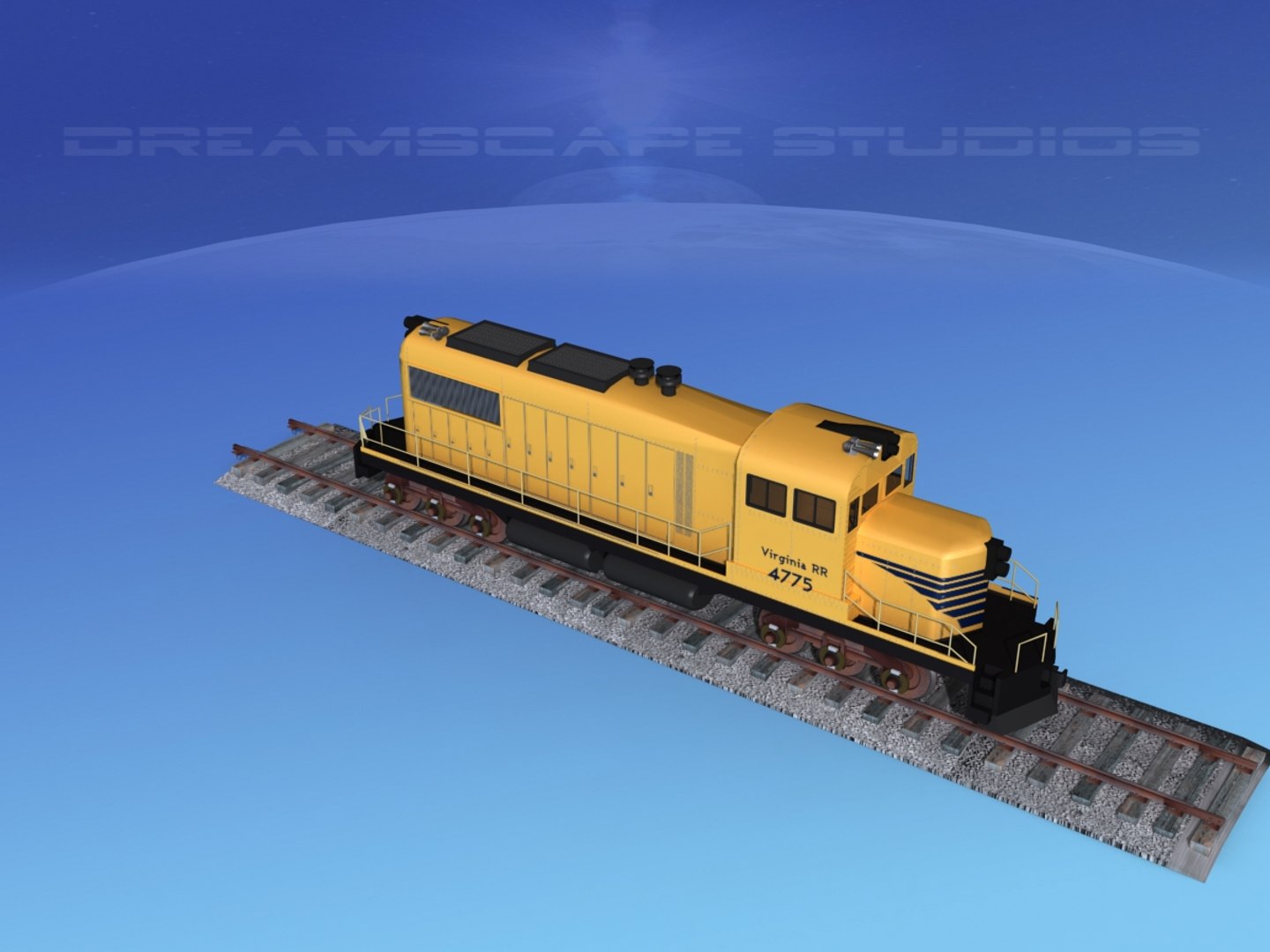 3D Diesel Train Locomotive Model - TurboSquid 1320815