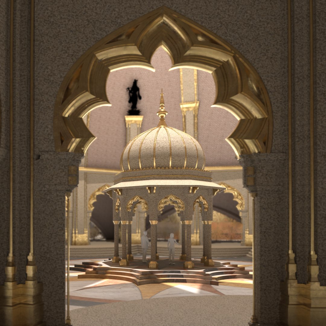 Indian Temple Assembled 3D Model - TurboSquid 2254516