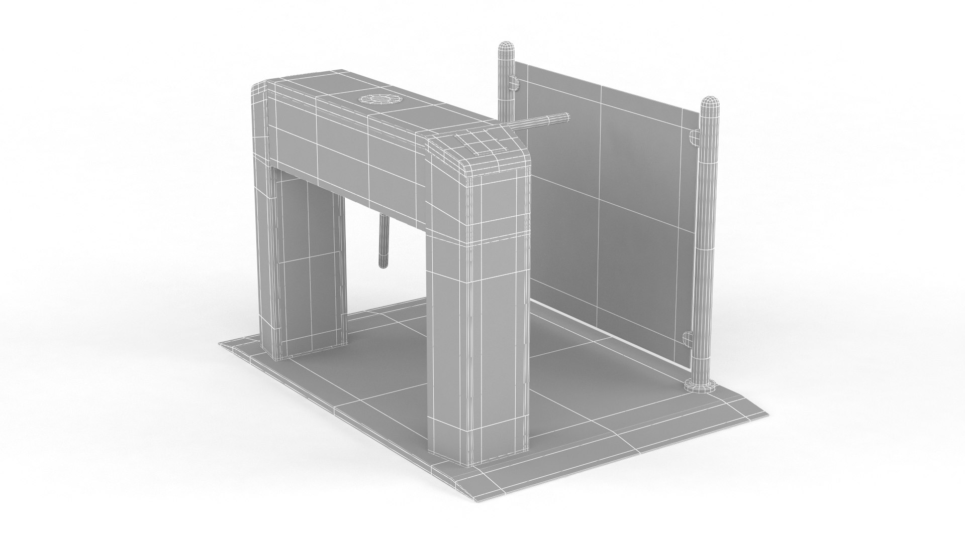 3D Model Turnstile Gate - TurboSquid 2274246