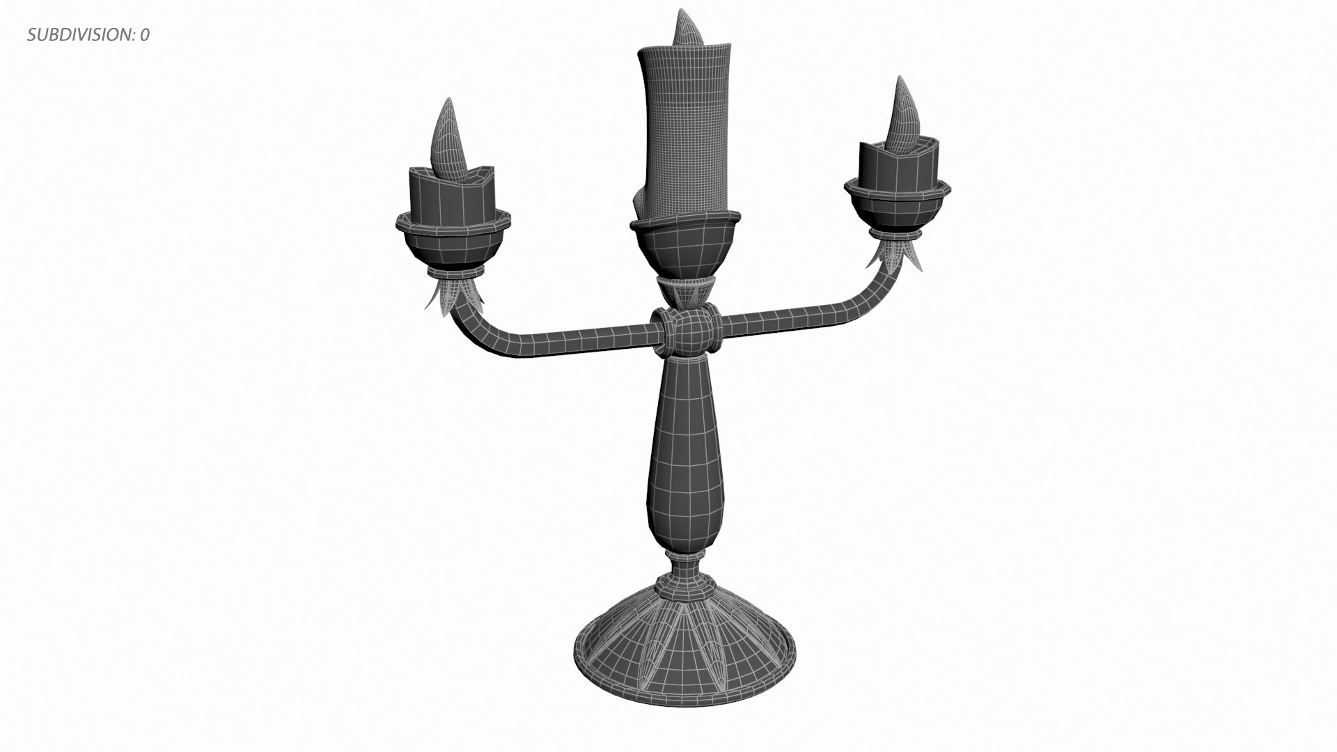 3D Lumiere Candlestick Light-UP Model - TurboSquid 2389769