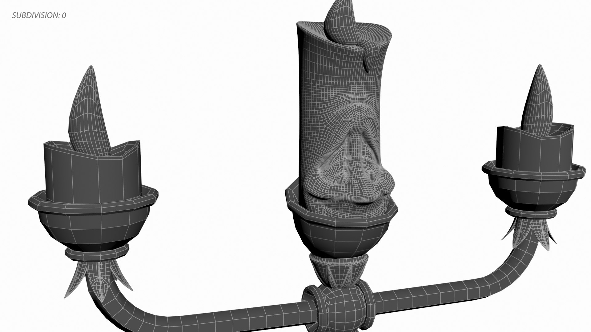 3D Lumiere Candlestick Light-UP Model - TurboSquid 2389769