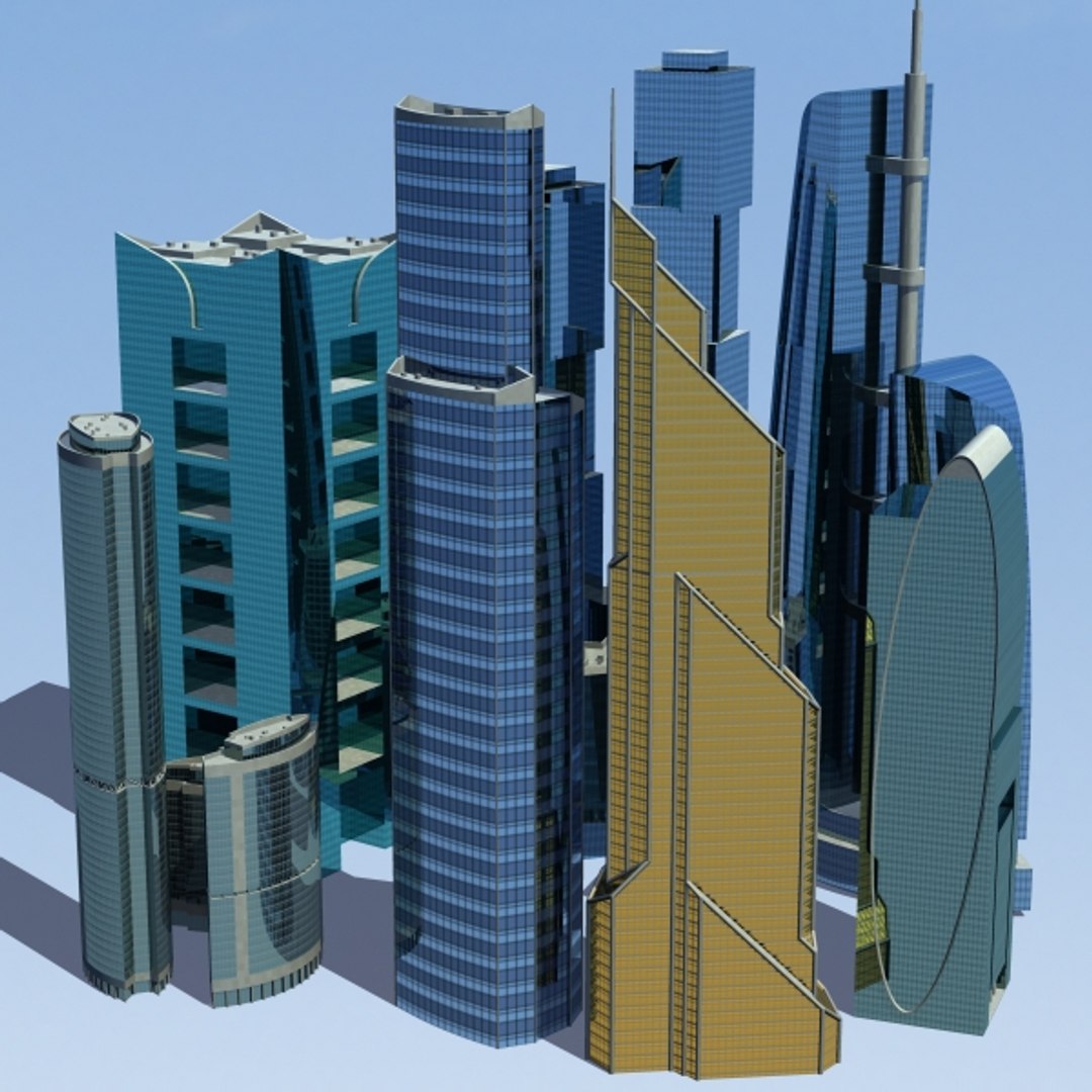 3d skyscrapers model