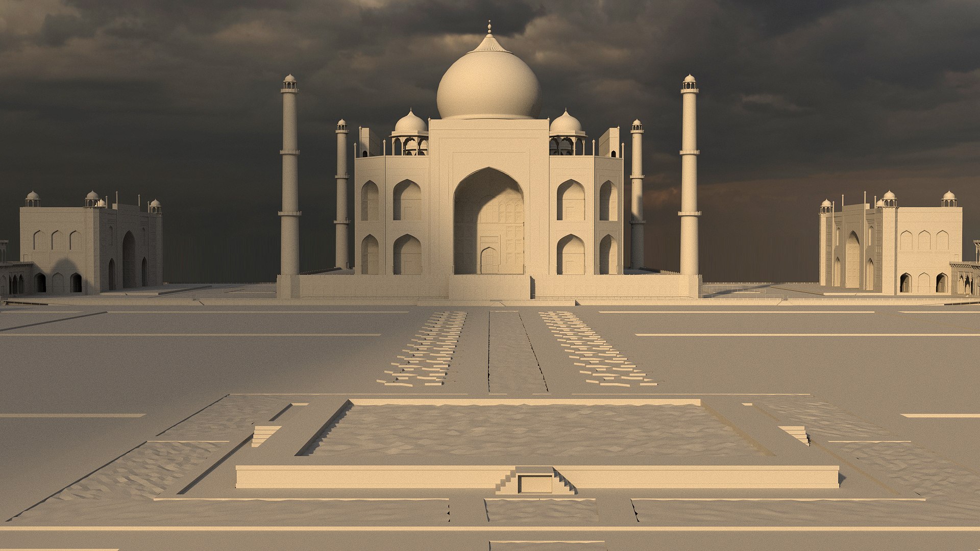 Taj Mahal 3D model - TurboSquid 1927781