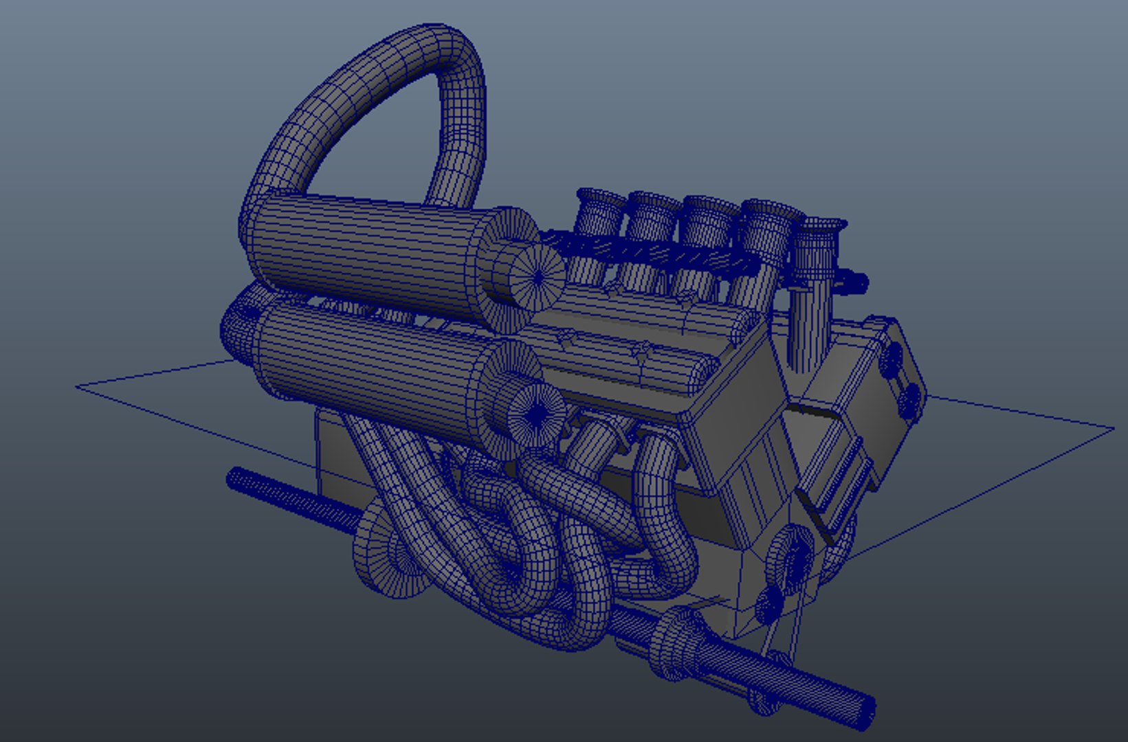 Engine Ariel Atom V12 3d Model