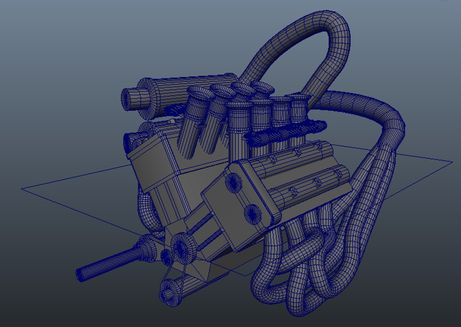 Engine Ariel Atom V12 3d Model