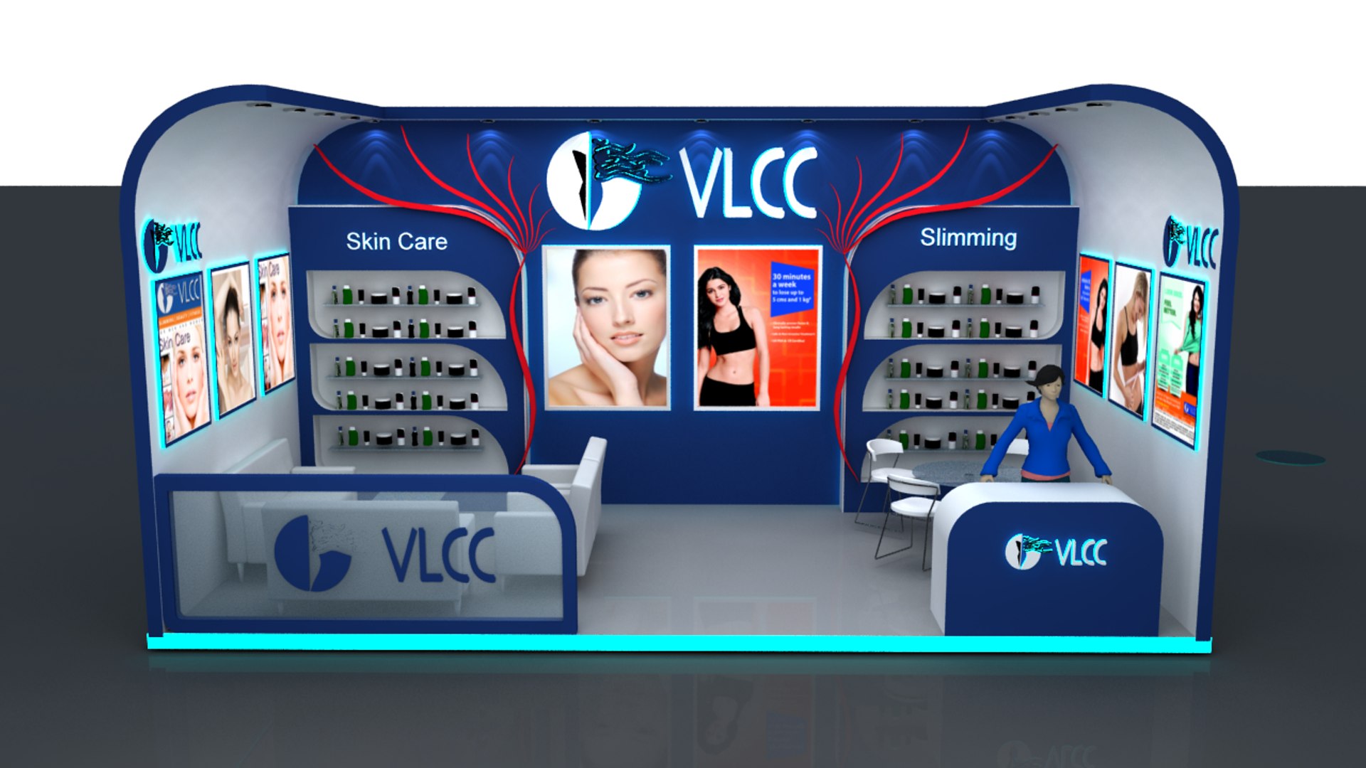 3D One Side Open Stand Model - TurboSquid 1990538