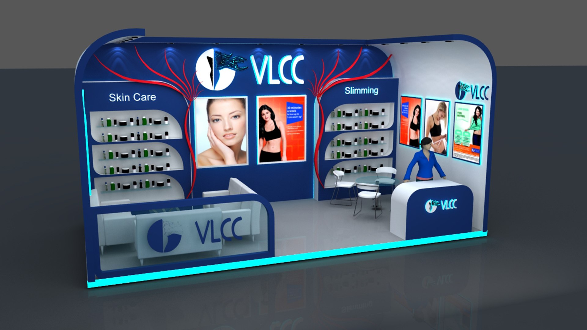 3D One Side Open Stand Model - TurboSquid 1990538