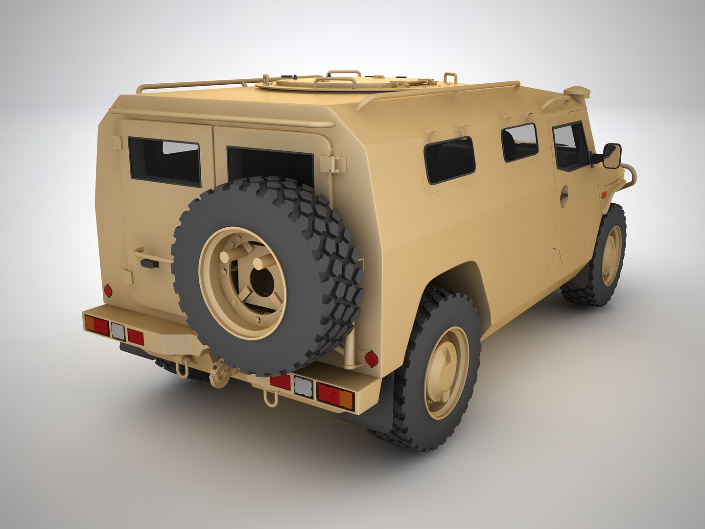 3D Model Russian Vehicle Gaz 2330 - TurboSquid 1377149