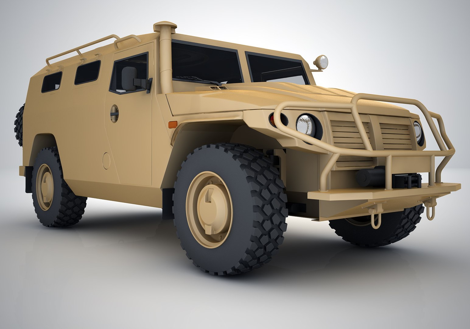 3D Model Russian Vehicle Gaz 2330 - TurboSquid 1377149
