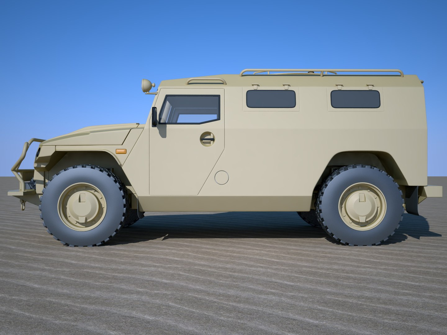 3D Model Russian Vehicle Gaz 2330 - TurboSquid 1377149