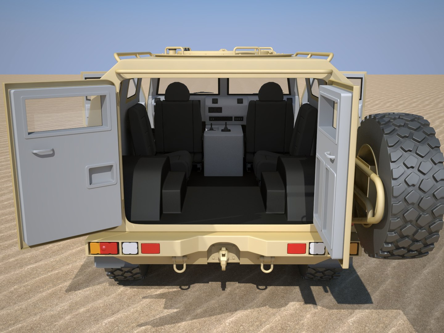 3D Model Russian Vehicle Gaz 2330 - TurboSquid 1377149