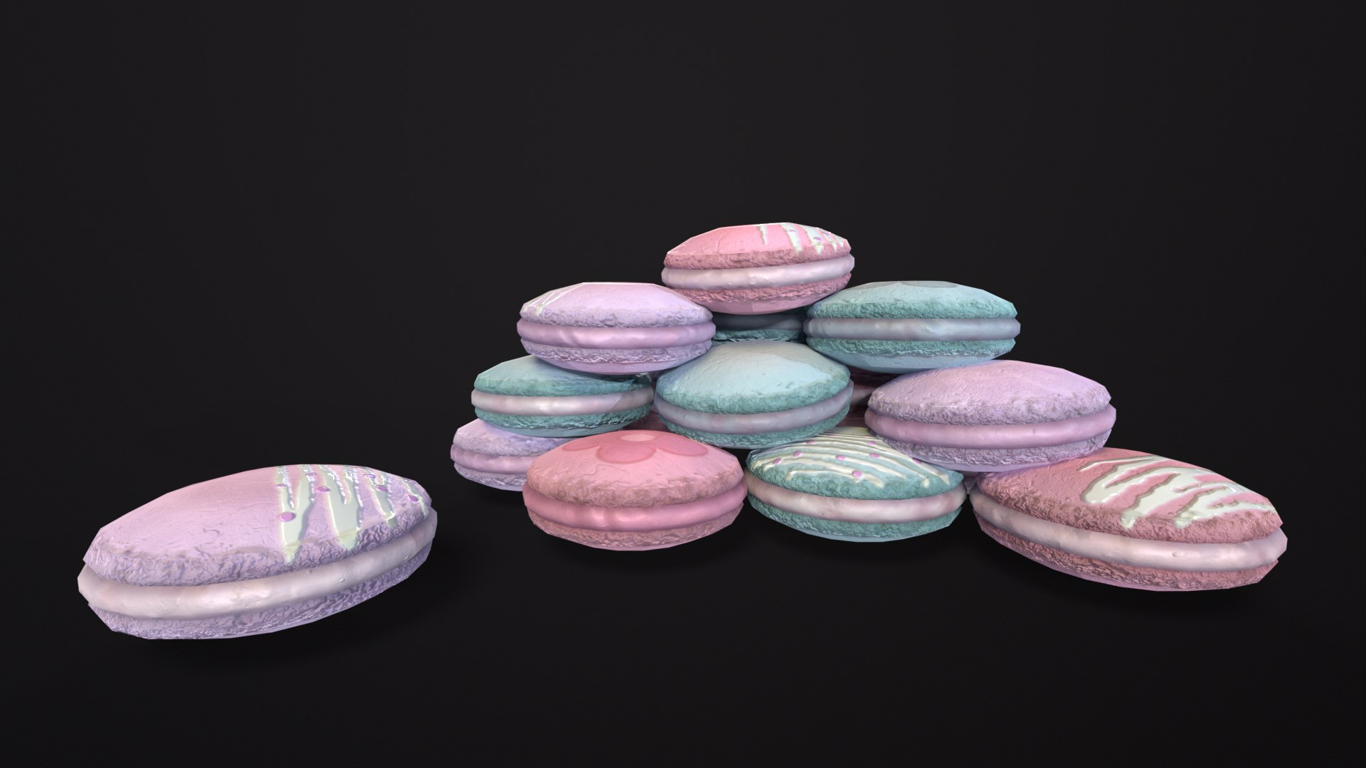 3D Macarons - TurboSquid 2231822