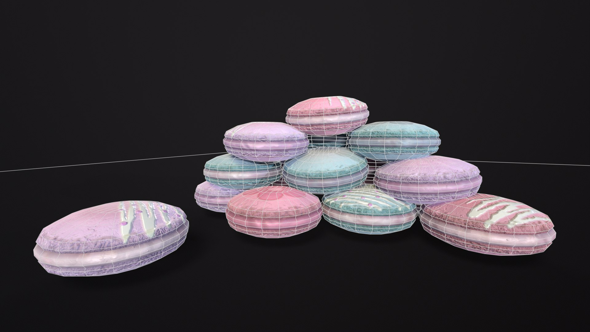 3D Macarons - TurboSquid 2231822