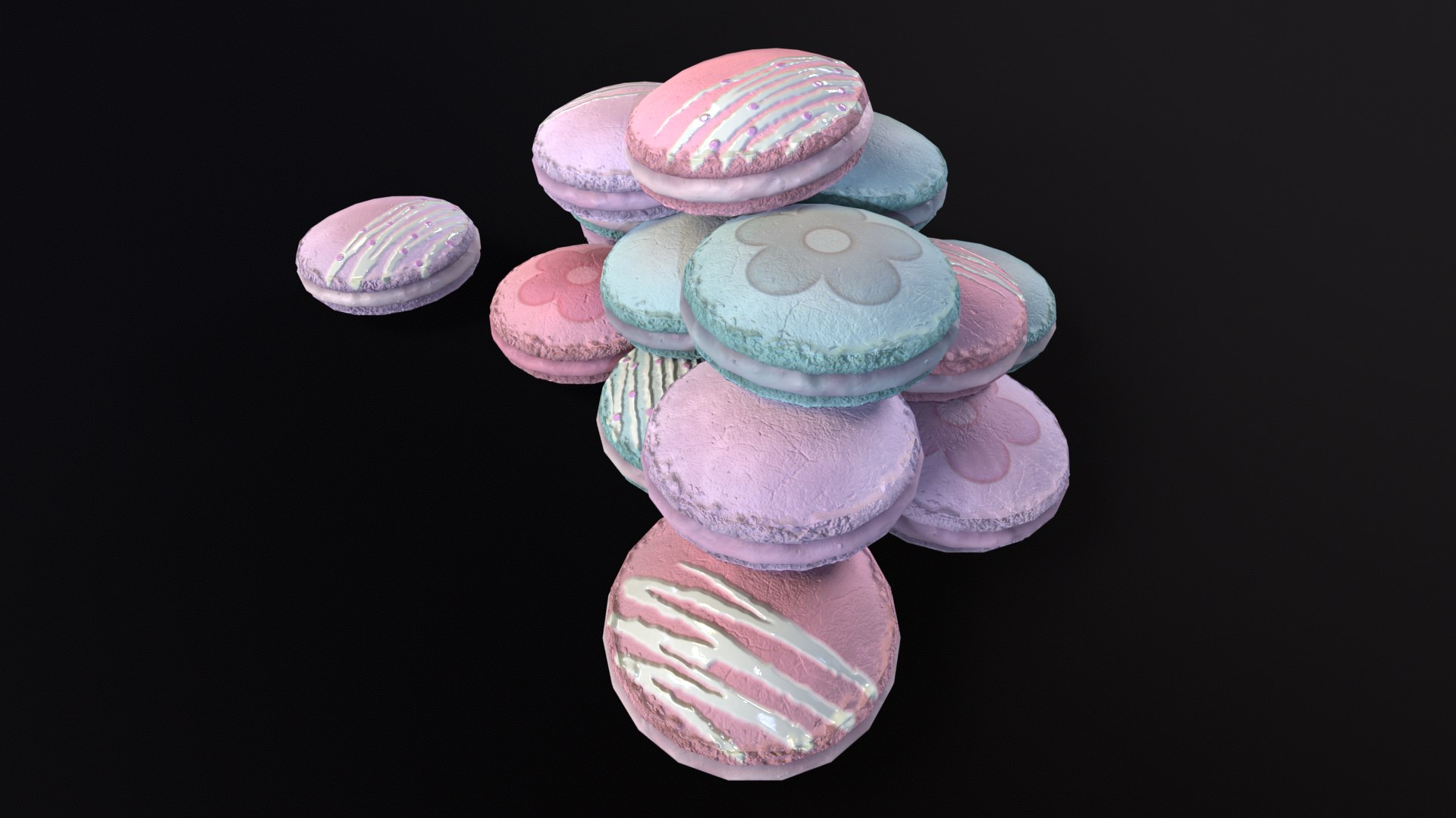 3D Macarons - TurboSquid 2231822