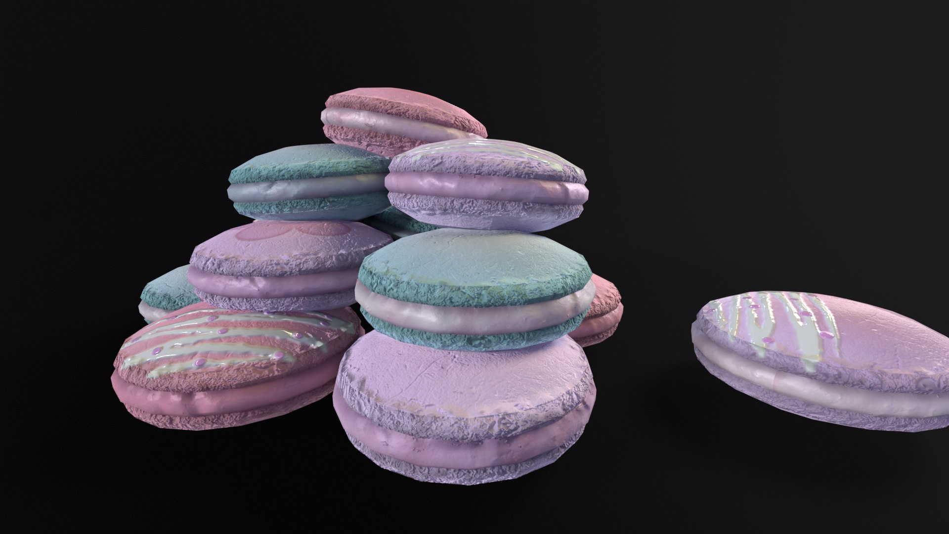 3D Macarons - TurboSquid 2231822