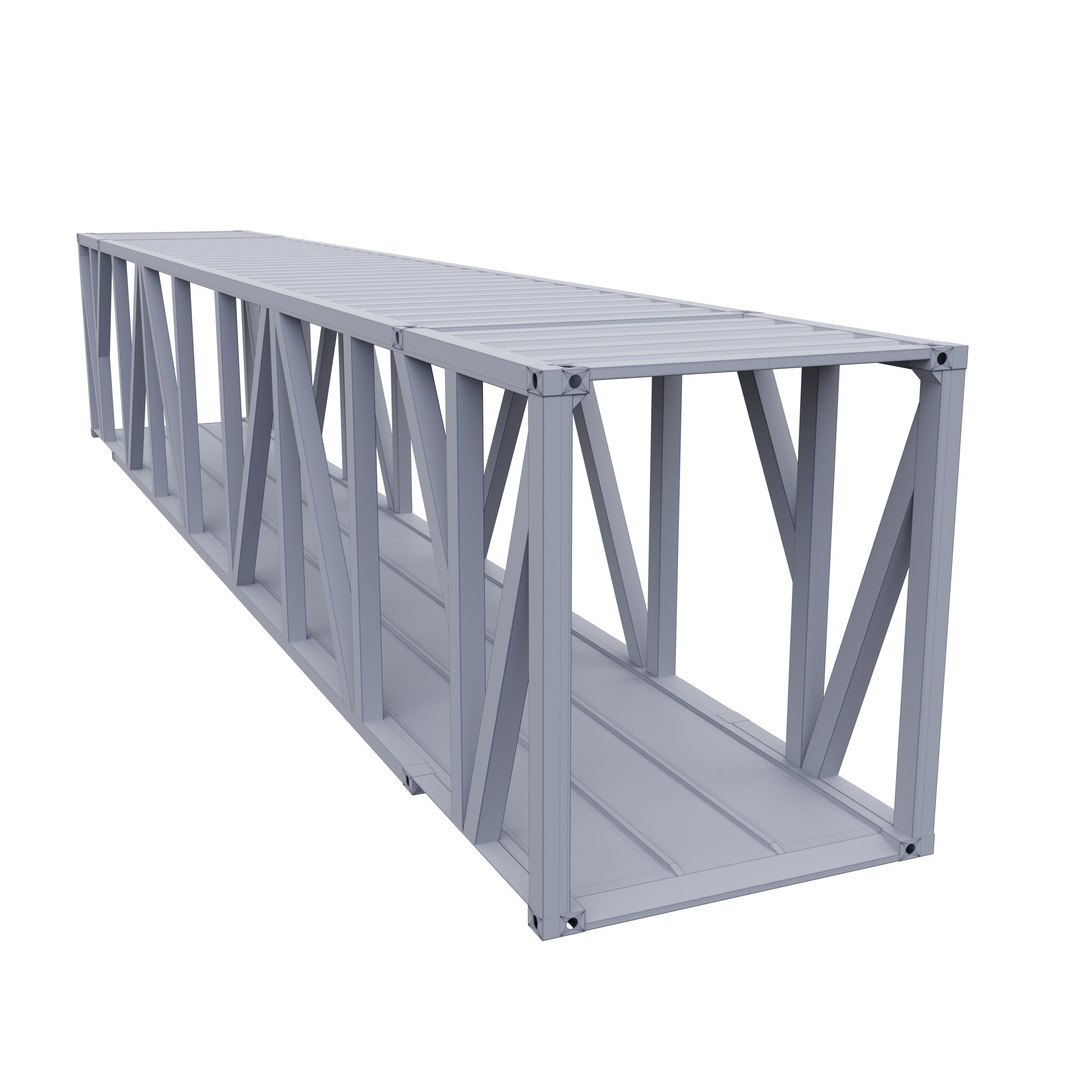 Shipping Container Frame Car 3D - TurboSquid 1690942