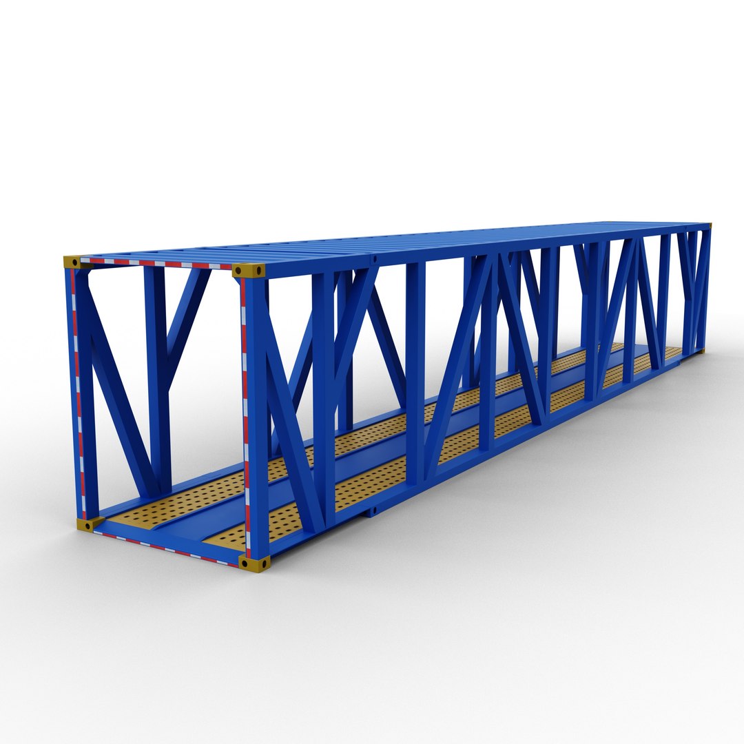 Shipping Container Frame Car 3D - TurboSquid 1690942
