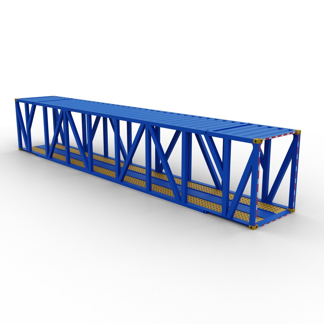 Shipping Container Frame Car 3D - TurboSquid 1690942
