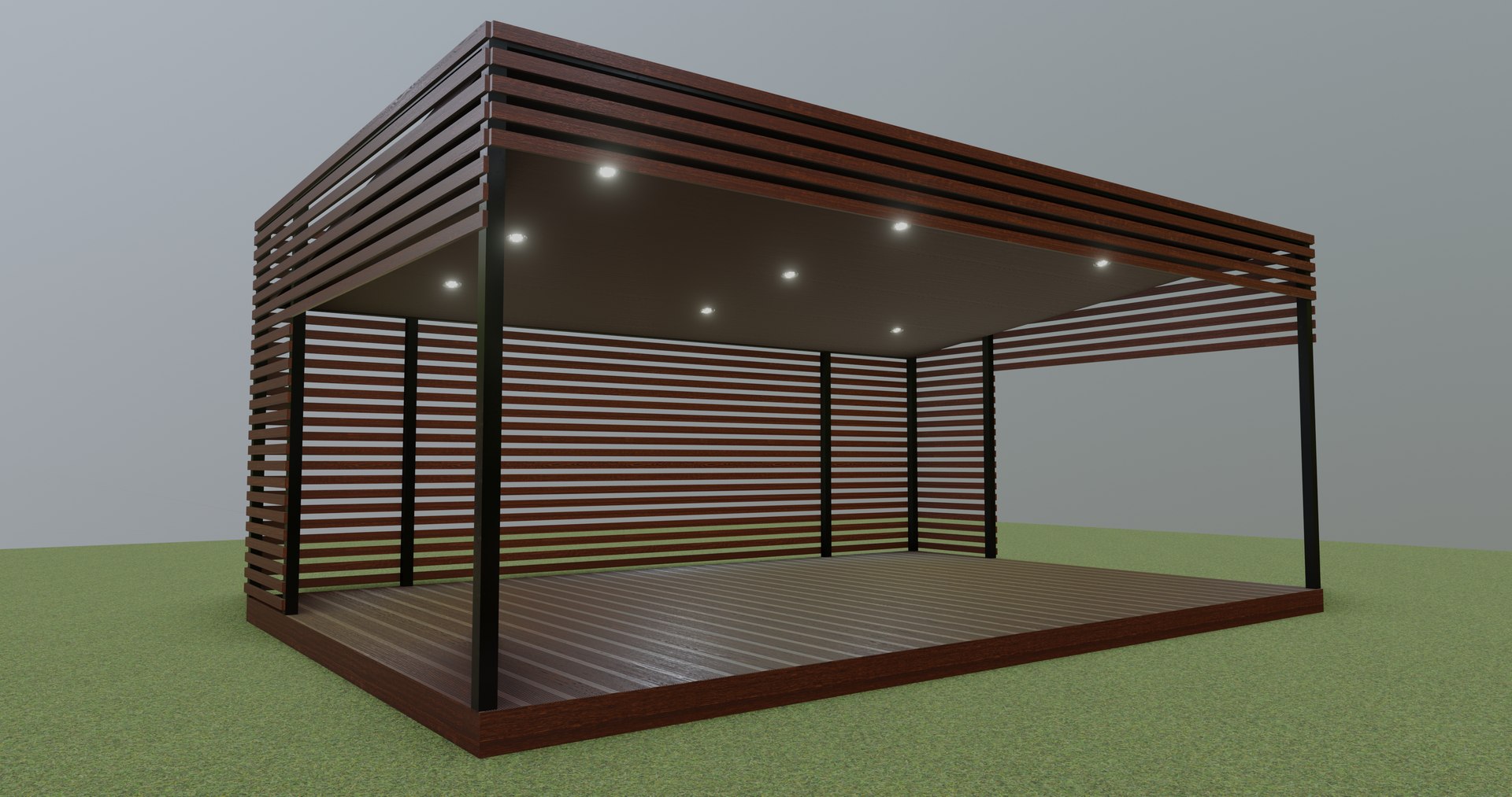 Pergola 3D Model - TurboSquid 2079789
