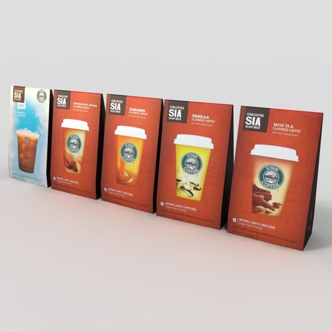 3d Coffee Display Rack Model
