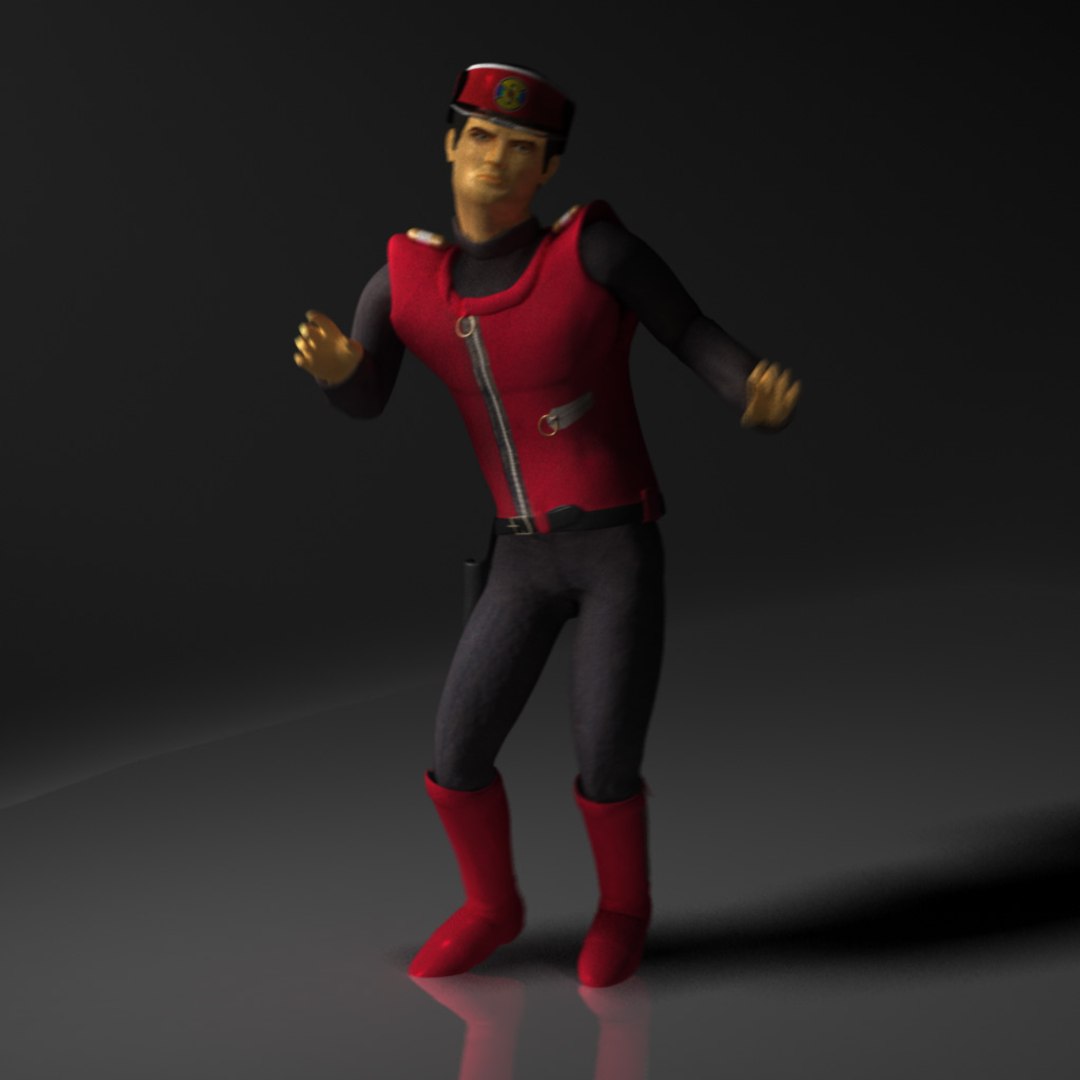 Captain Scarlet 3d Model