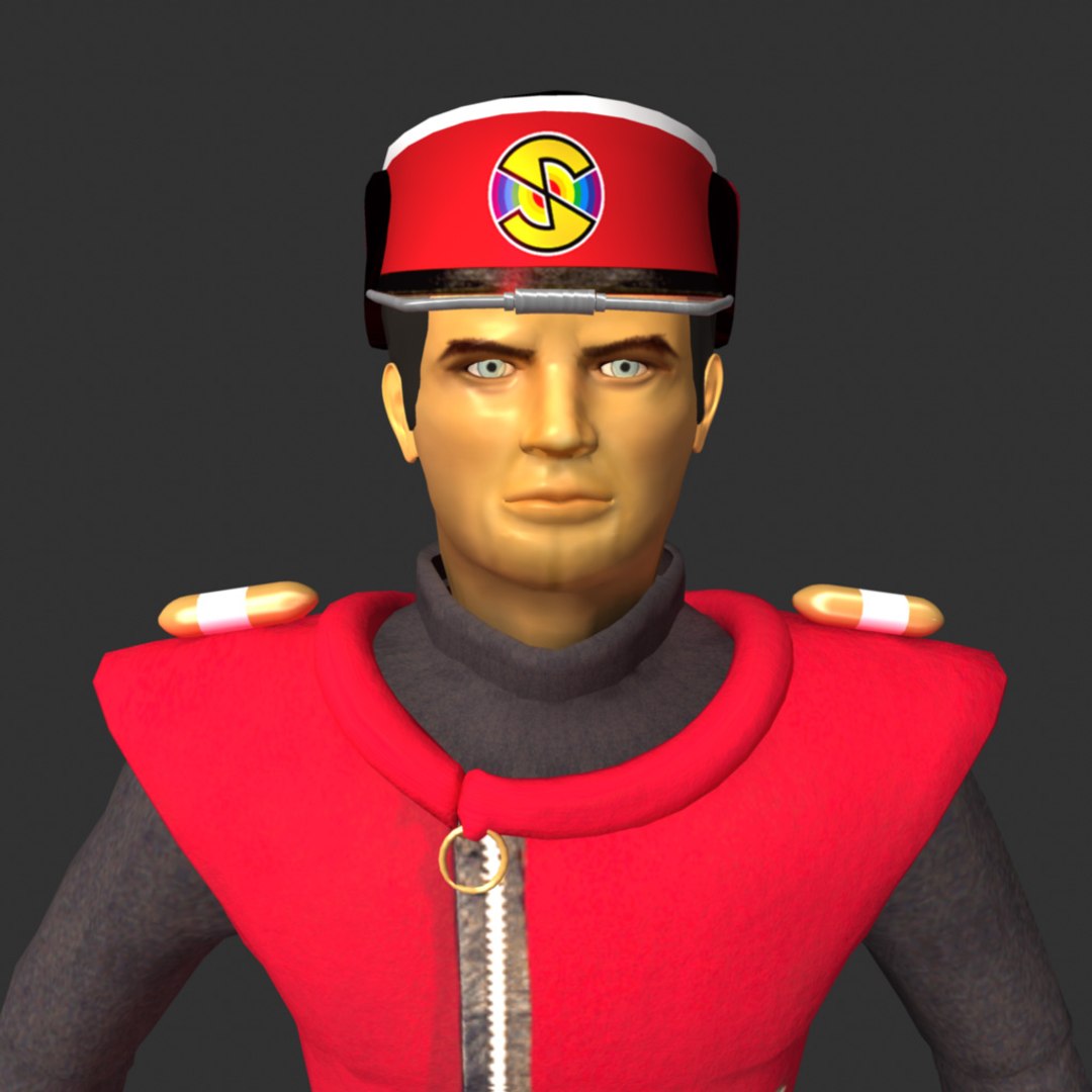 Captain Scarlet 3d Model