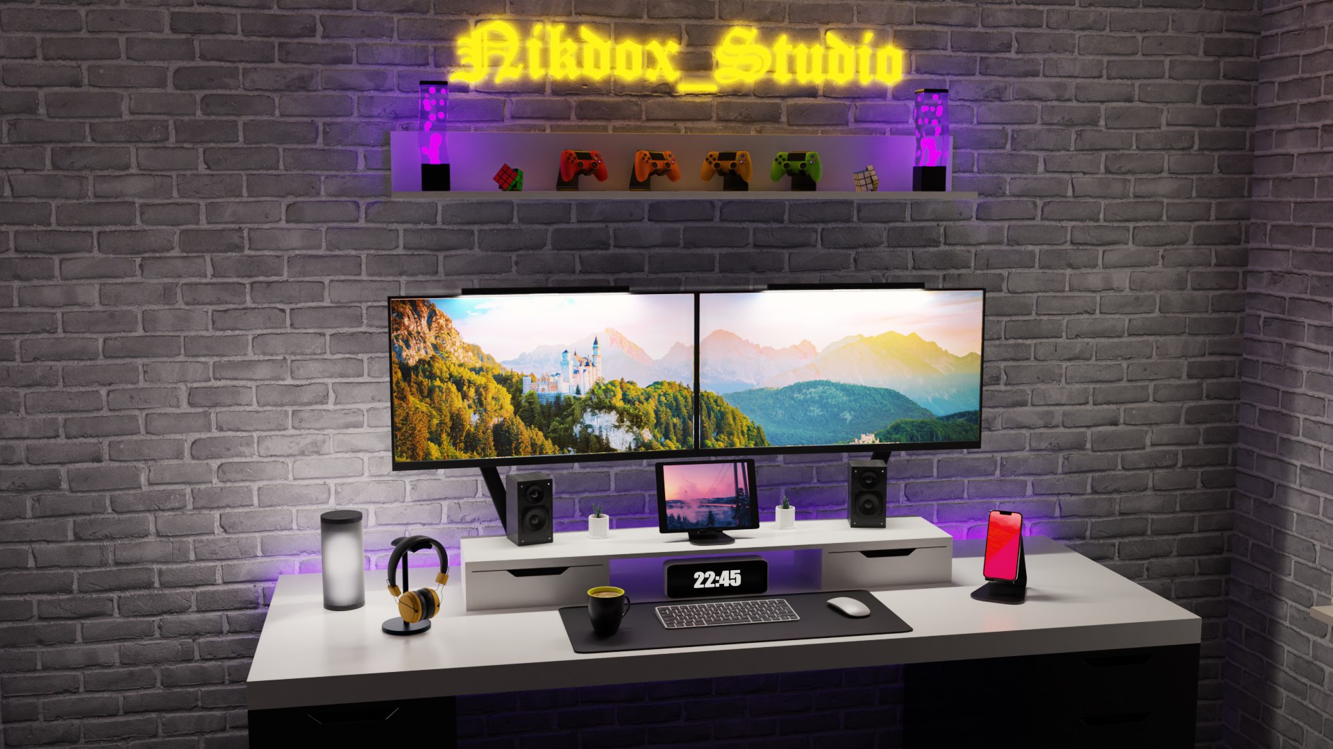 3D Modern Computer Desk 10 - TurboSquid 2112090