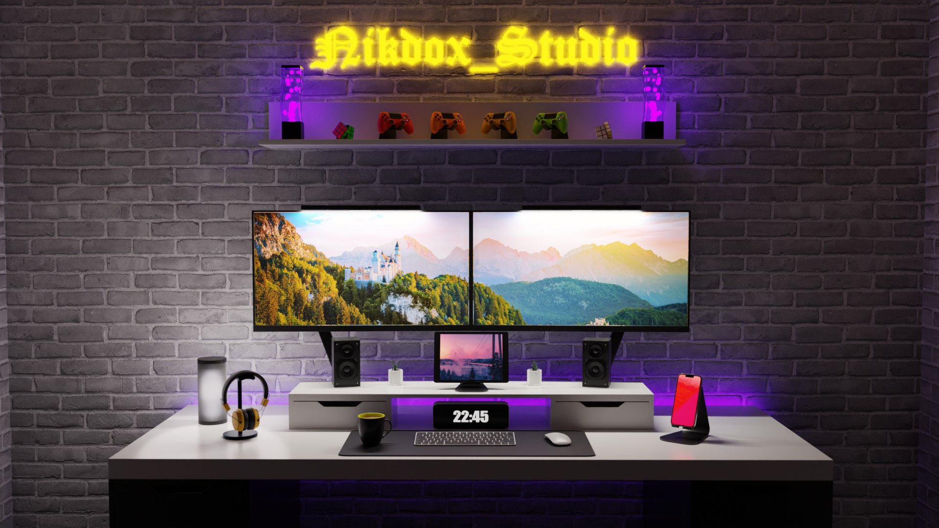 3D Modern Computer Desk 10 - TurboSquid 2112090