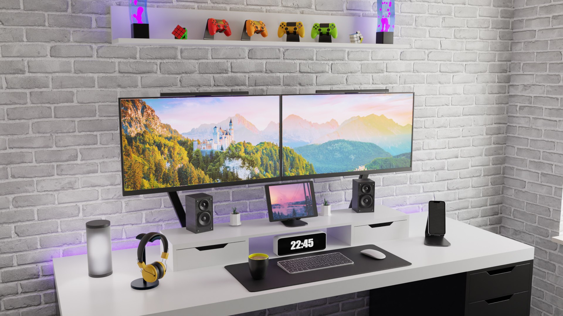 3D Modern Computer Desk 10 - TurboSquid 2112090