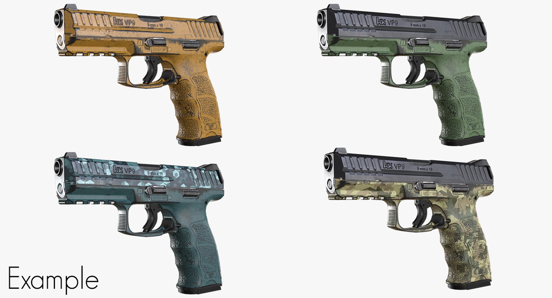 Heckler Koch Vp9 Sfp9 3D Model - TurboSquid 1154429